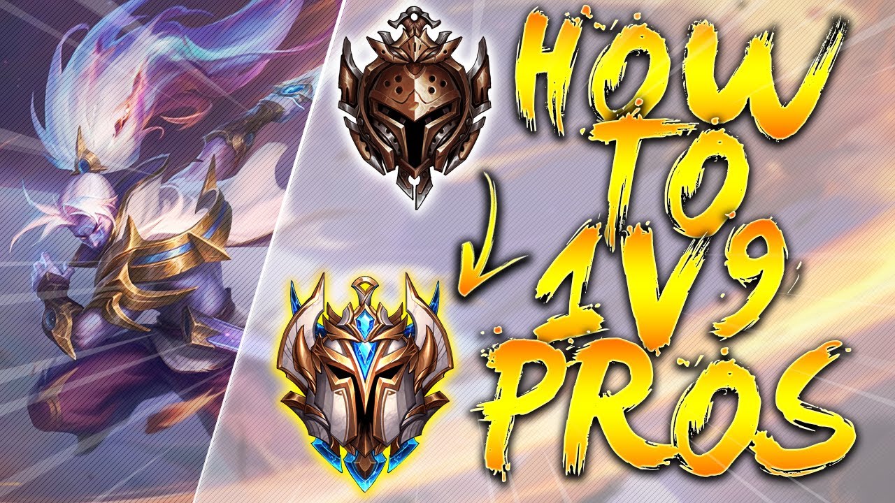 HOW TO 1V9 AGAINST *PROS*! WTF! *BIG CARRY* - League of Legends - YouTube