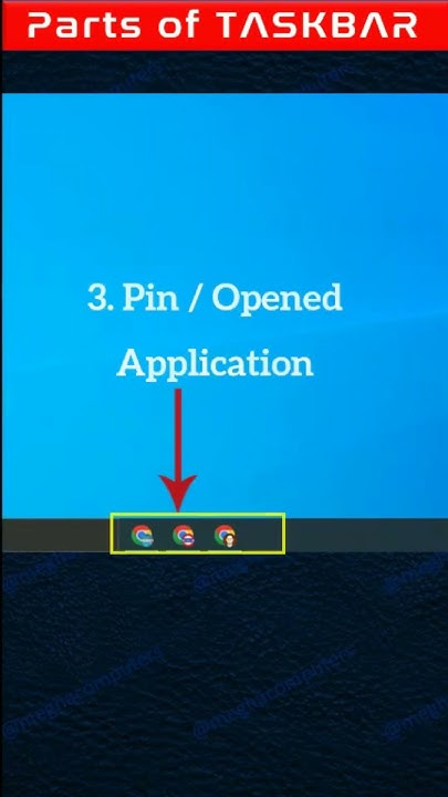 Parts of Taskbar - Easy steps to understand. - YouTube