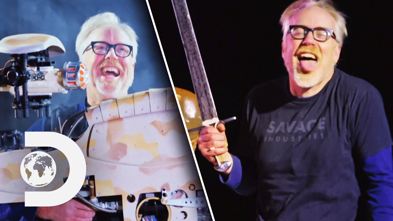 Adam Savage Tests His Hand-Made Weapons | Savage Builds - YouTube