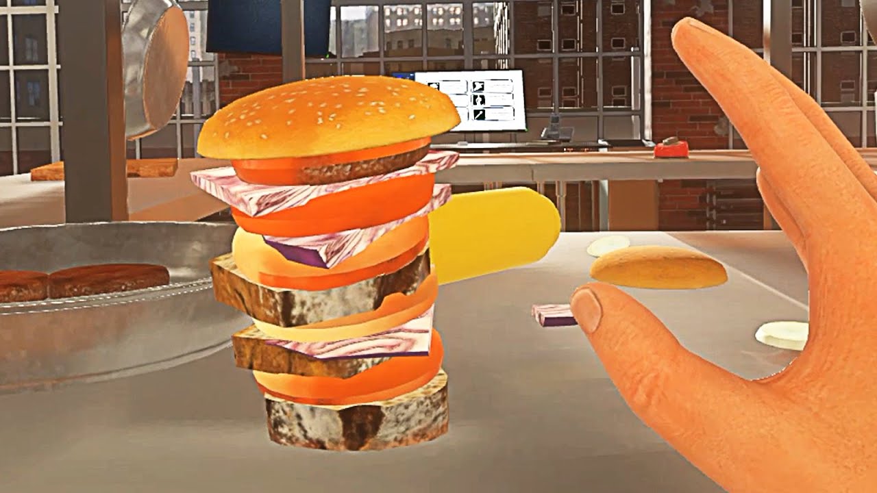 Огромный бургер - Cooking Simulator VR - YouTube