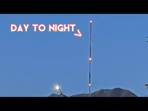Day To Night Mode: Scale Model Radio Tower - YouTube