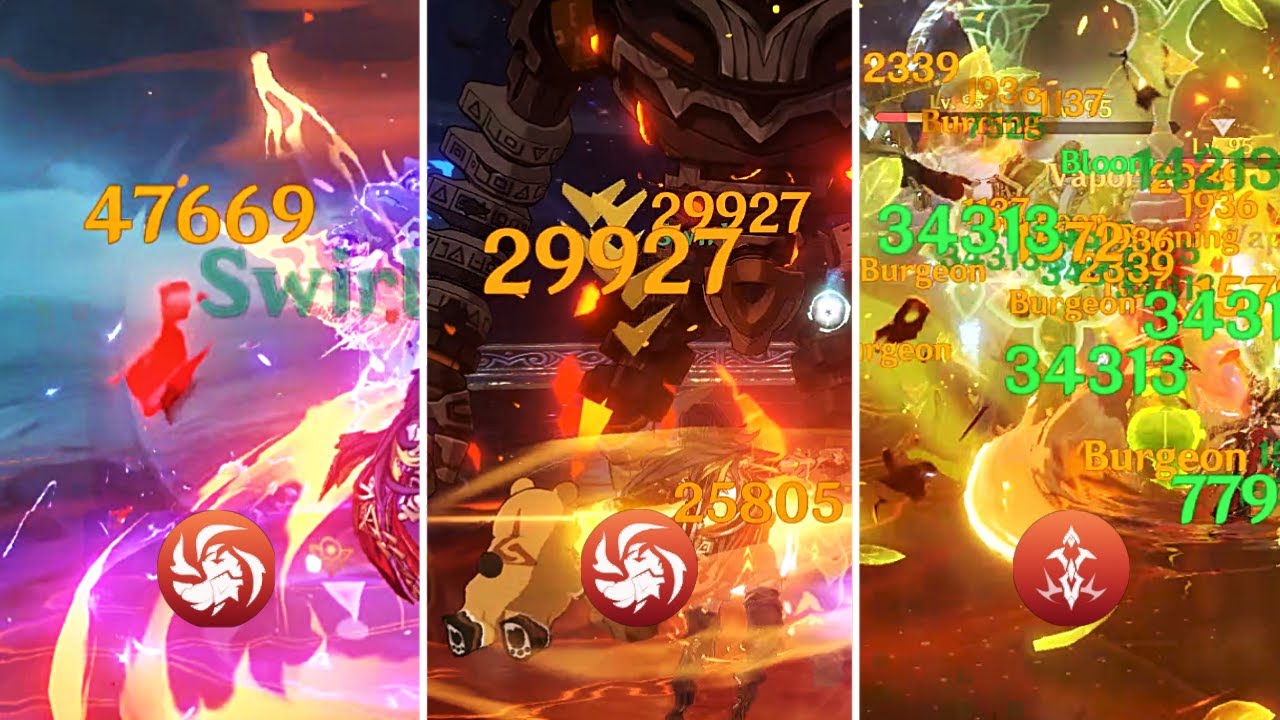 C0 Dehya Realistic Showcase (Hypercarry/Mono Pyro/Burgeon) 12-1 ...