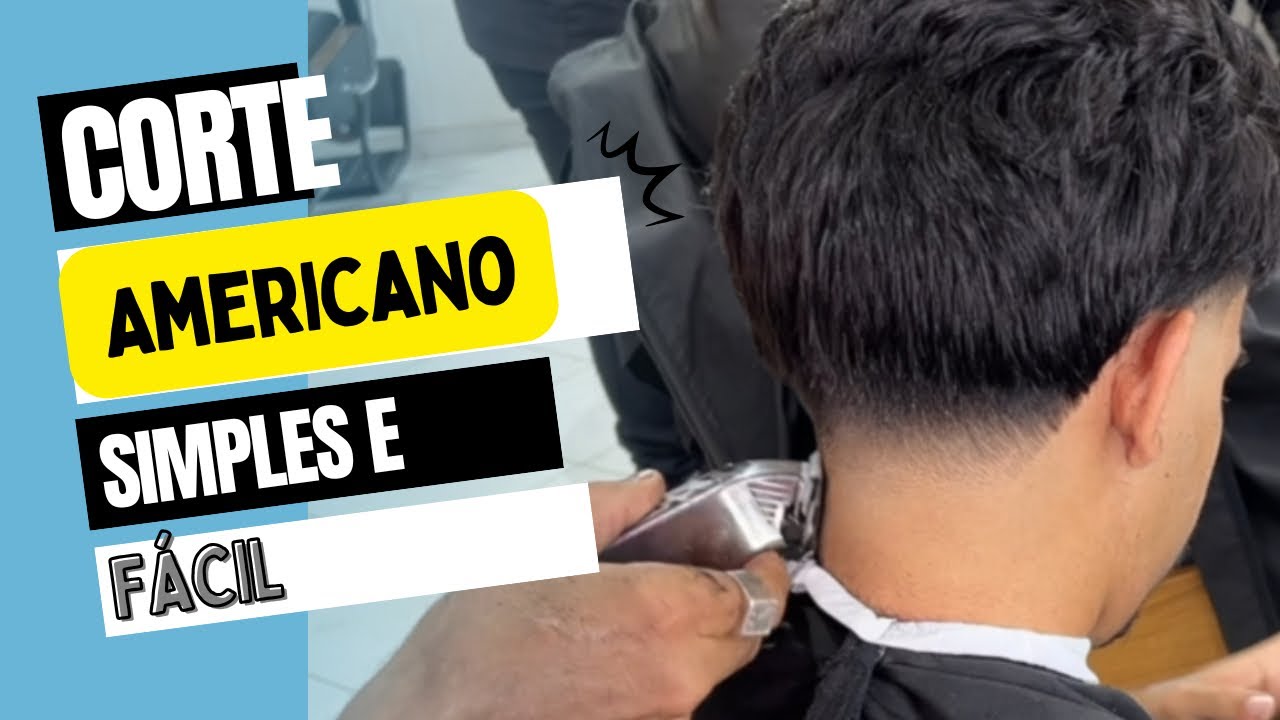 Aprenda a fazer um corte americano fácil - YouTube