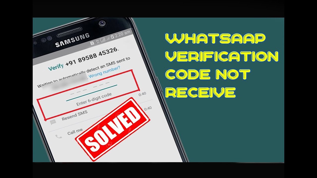 How to Fix Whatsaap Verification code not receive - YouTube