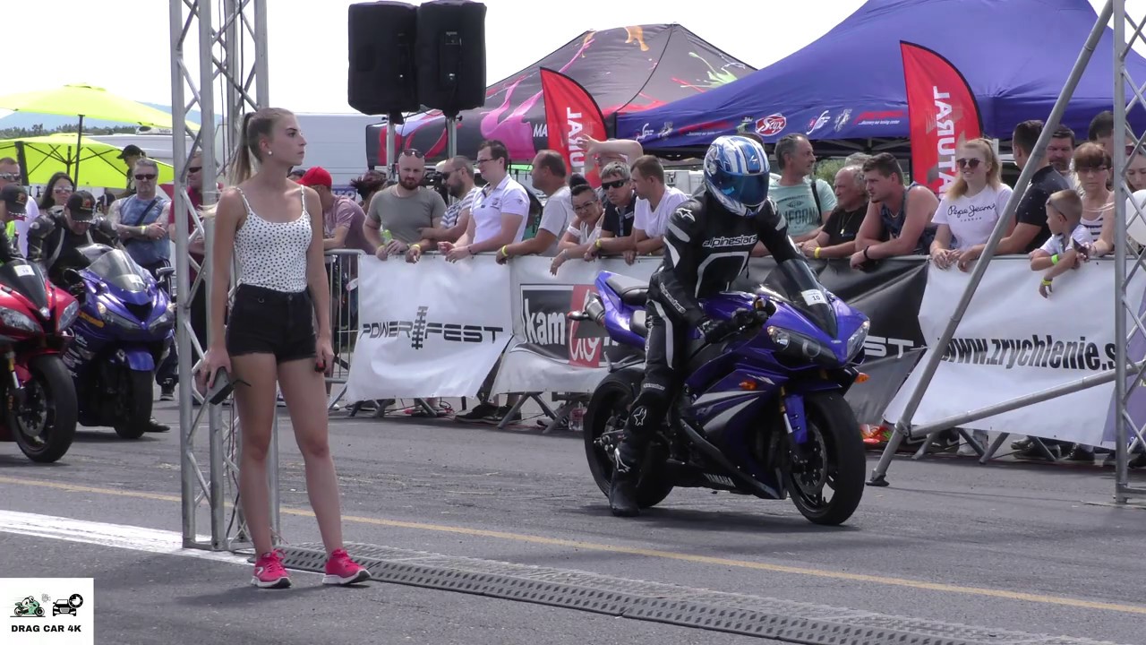 Yamaha R1 🆚 Yamaha R6 street bikes races 🚦🏍 1/8 mile drag racing 4K UHD ...