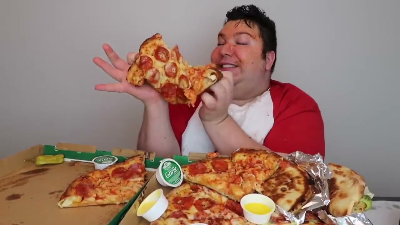 nikocado avocado being crazy over a pizza for 2 minutes and 29 seconds ...