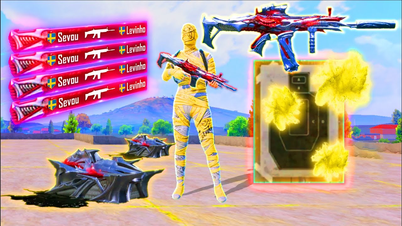 NEW MAXED Skin with HIT EFFECT 😍 PUBG MOBILE - YouTube