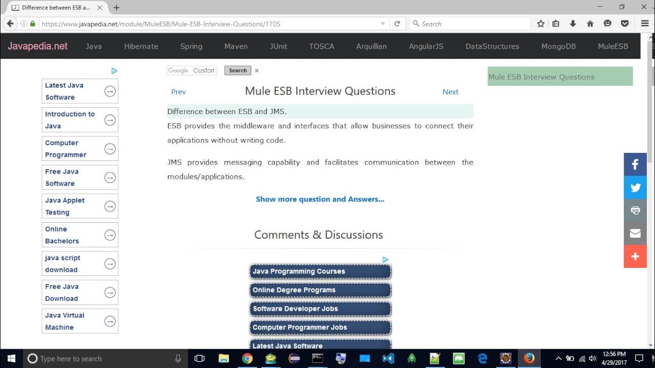 Difference between ESB and JMS. | javapedia.net - YouTube