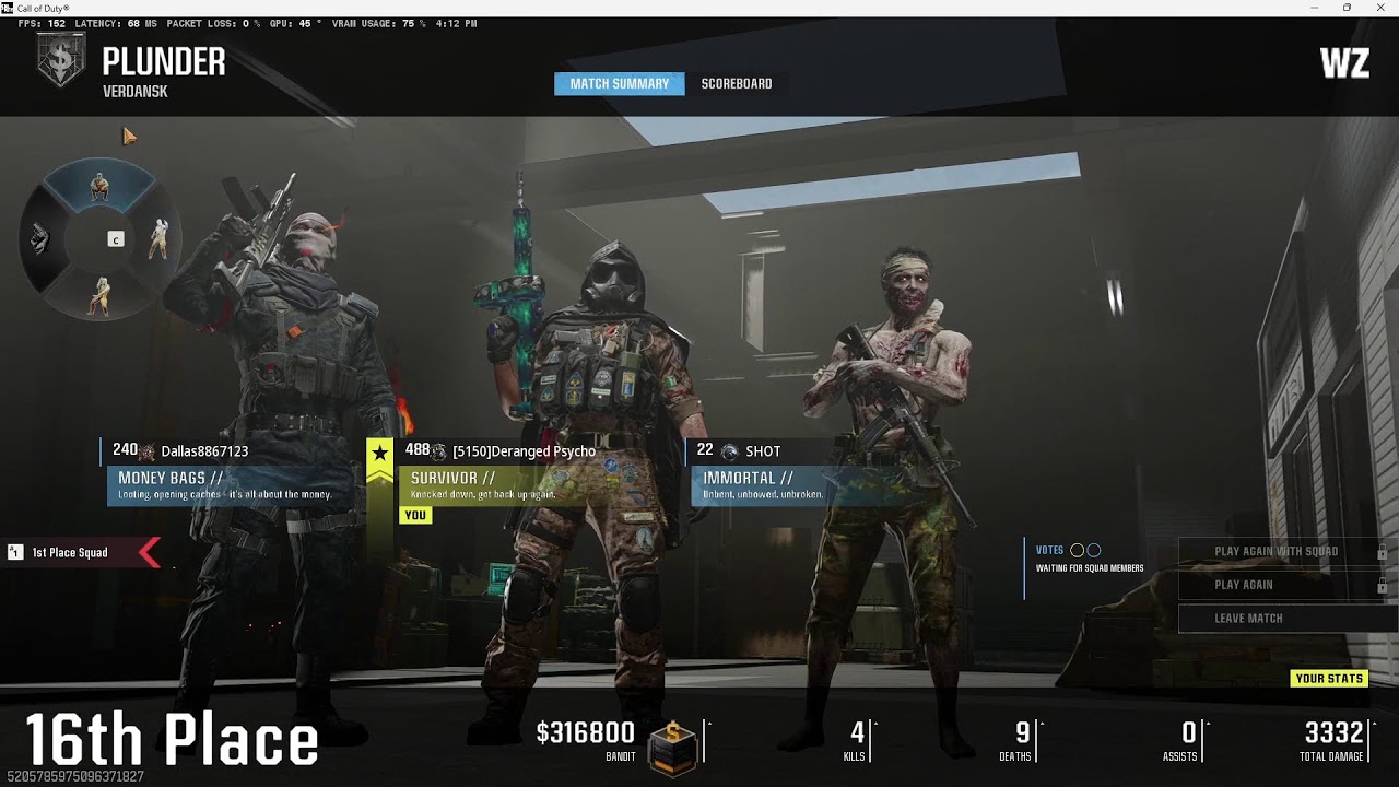 Deranged Psychopath's Black Ops 6 WARZONE Plunder Live Stream - YouTube