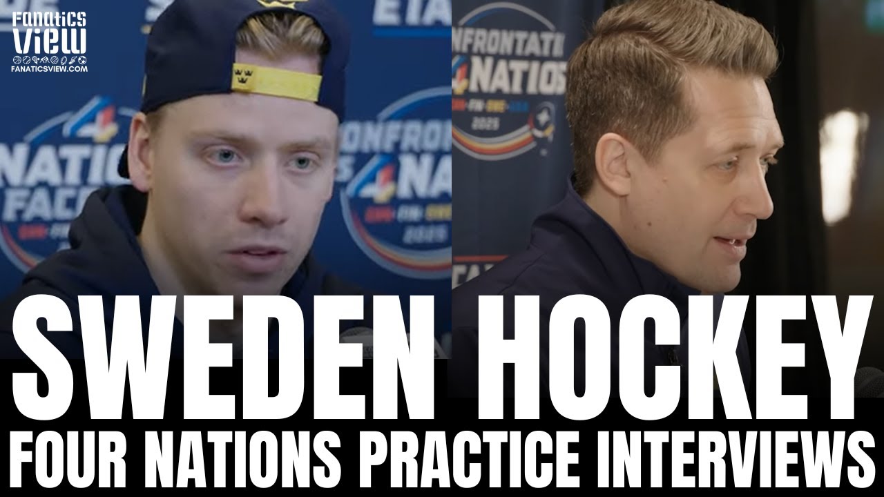 Anders Lundberg, Sam Hallam, Jesper Bratt, Rasmus Dahlin & Sweden ...