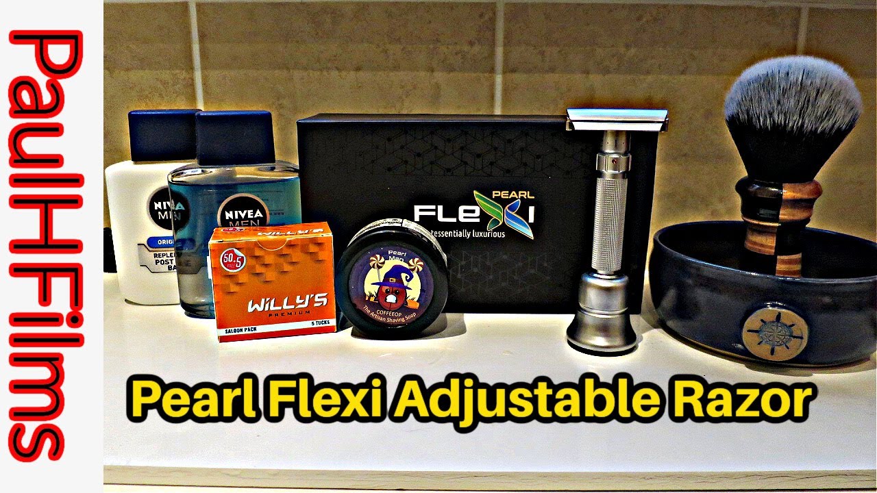 Pearl Flexi Adjustable Razor V.2 | Pearl Man (Coffeeop) Artisan Shaving ...