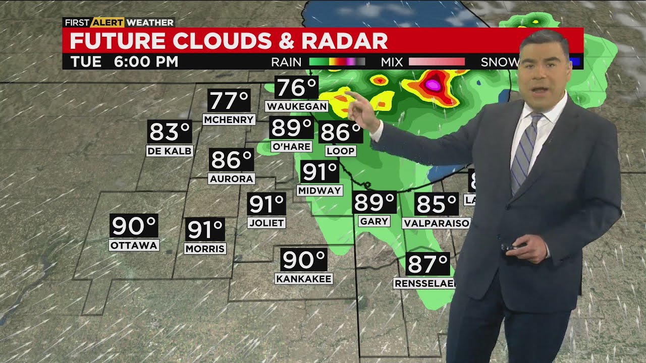Chicago Weather Alert: Tracking storms through Chicago area - YouTube
