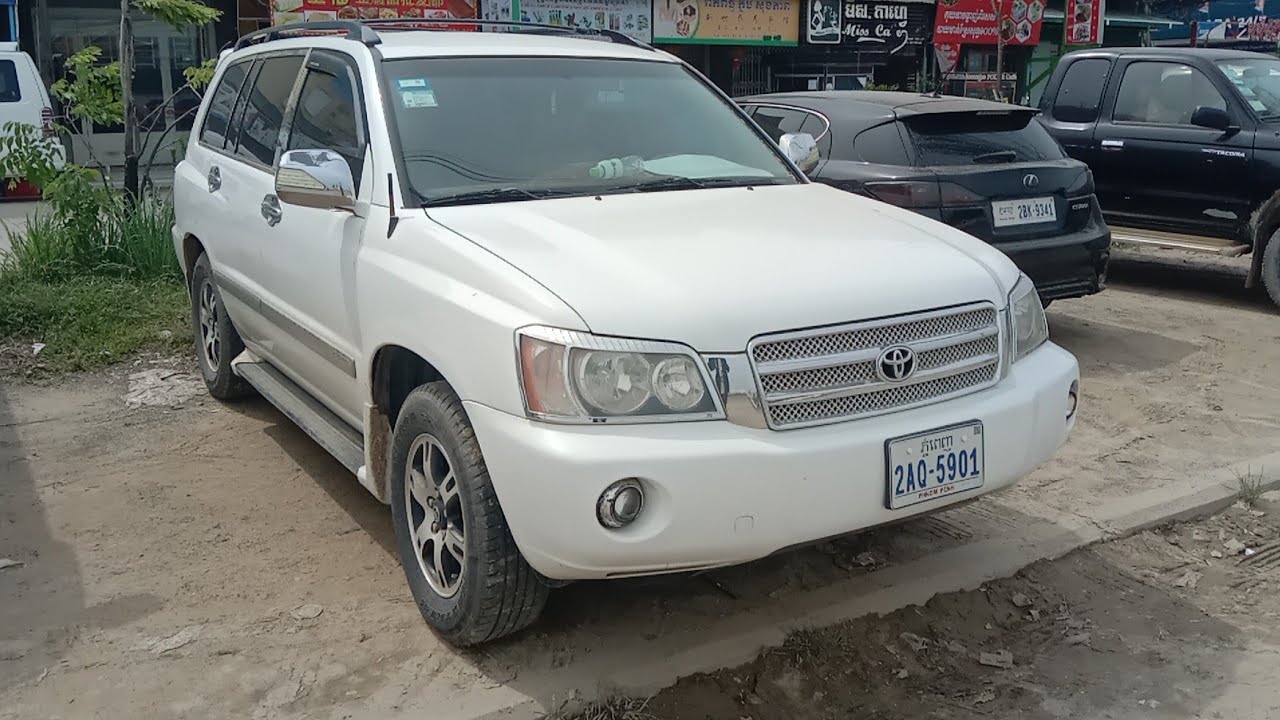 ឡានលក់ធូថ្លៃ/Highlander 02 V4 ប៉ុង1/17500$/010599911/0883332503 - YouTube