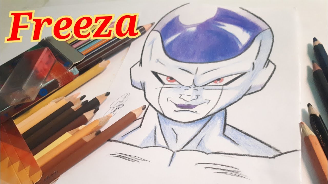 Como desenhar o FREEZA (DRAGON BALL Z) Passo a Passo / Speed Drawing ...