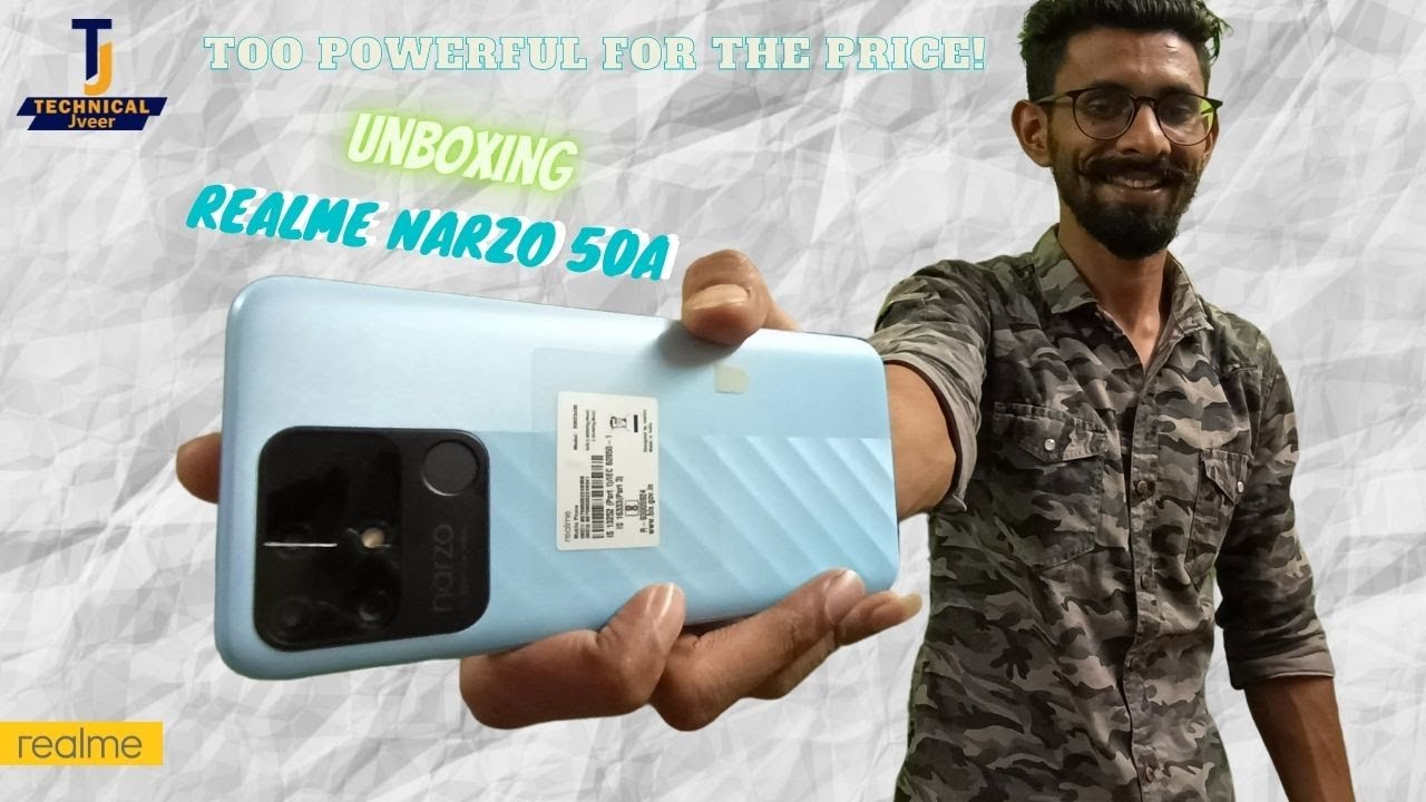 Realme Narzo 50A Unboxing & Review| Realme Narzo 50A Oxygen Blue Colour ...