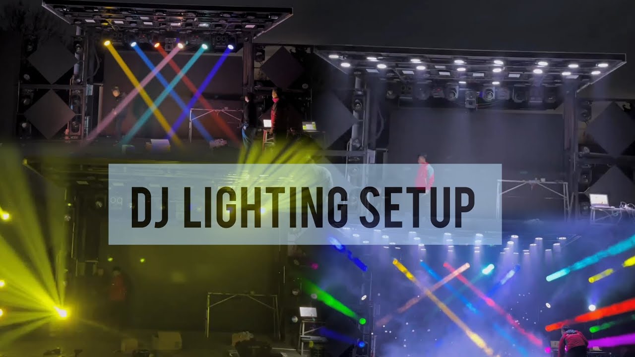 Dj Lighting Setup | Best Sharpy Lighting - YouTube