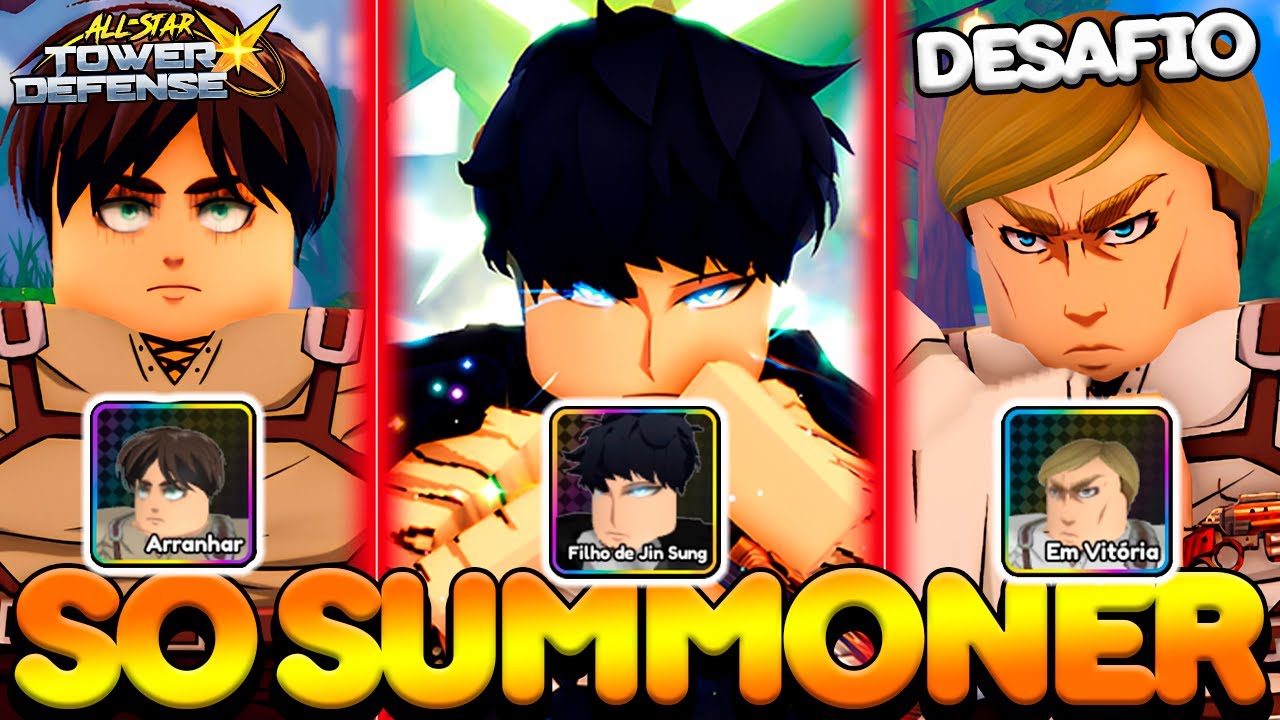 SO VALE PERSONAGENS SUMMONER NO INFINITE ALL STAR TOWER DEFENSE X - YouTube