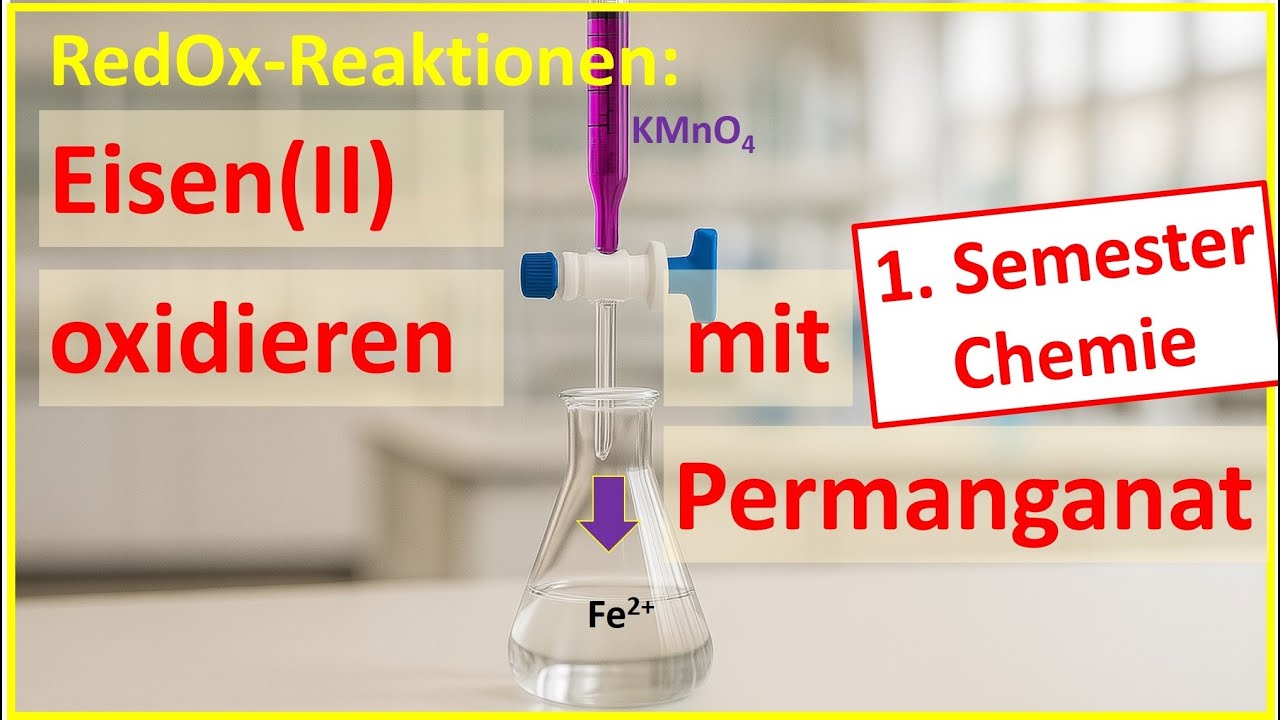 RedOx-Reaktionen: Eisen(II) oxidieren mit Permanganat. Vorlesung ...