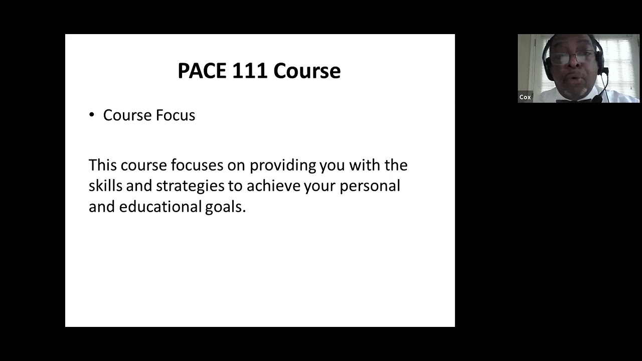Welcome to PACE 111 Video - YouTube