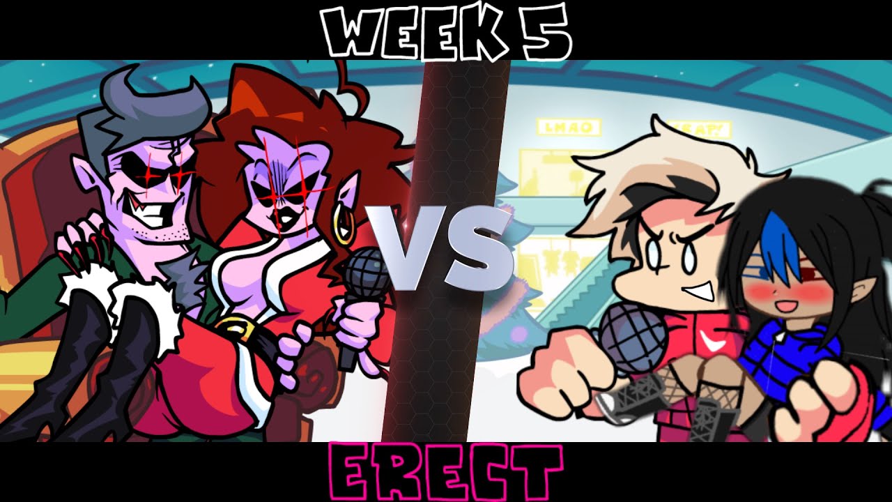 fnf week 5 erect daddy and mommy dearest vs hugo and @Pam_OvO_356 - YouTube