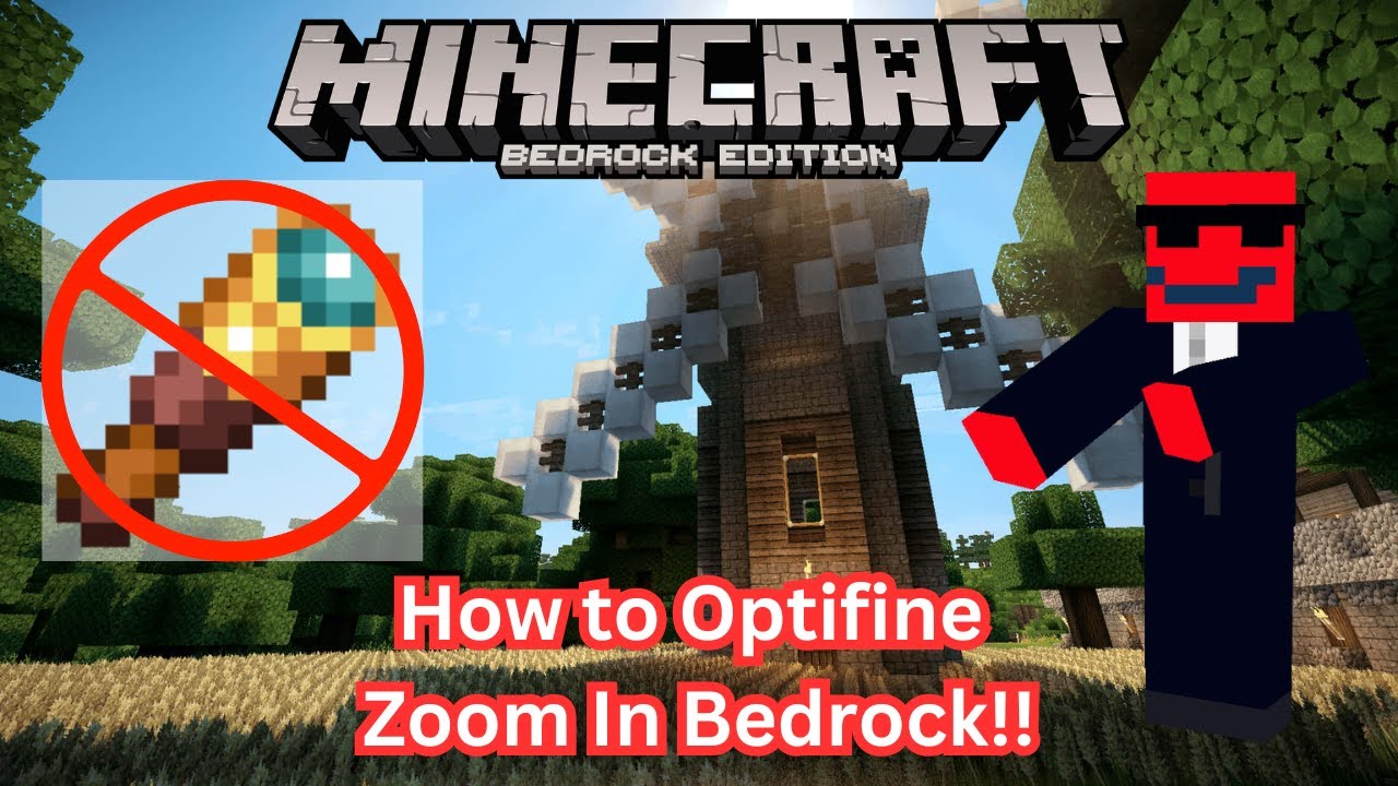 How to get Optifine Zoom in Minecraft Bedrock?!?!?!?! The last tutorial ...