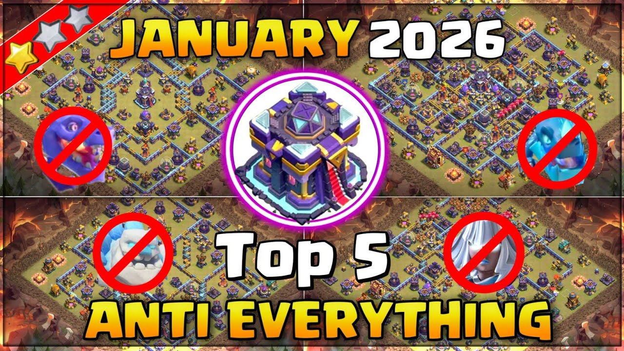TOP 5! NEW BEST TH15 BASE Layout + Copy Link 2026 | Town Hall 15 (TH15 ...