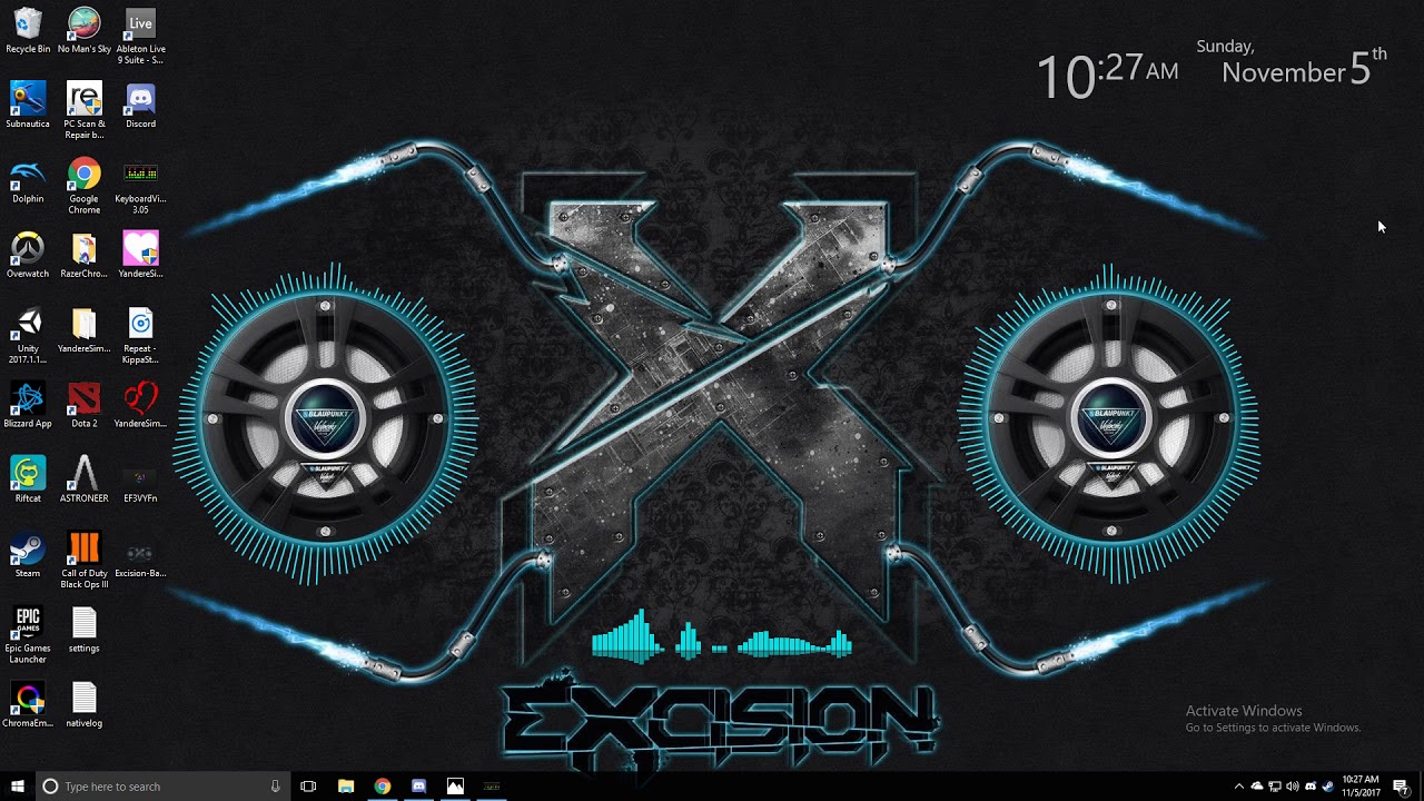 RainMeter Visualizer | Shot with GeForce GTX - YouTube