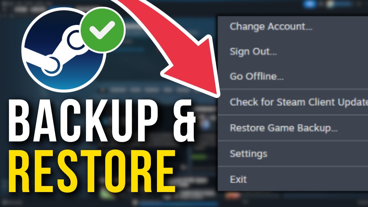 How To Backup And Restore Steam Games - Full Tutorial - YouTube