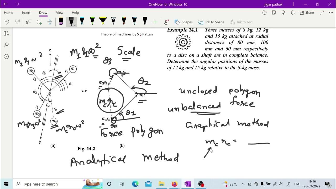 Lec 7 Balancing of rotating and reciprocating masses - YouTube