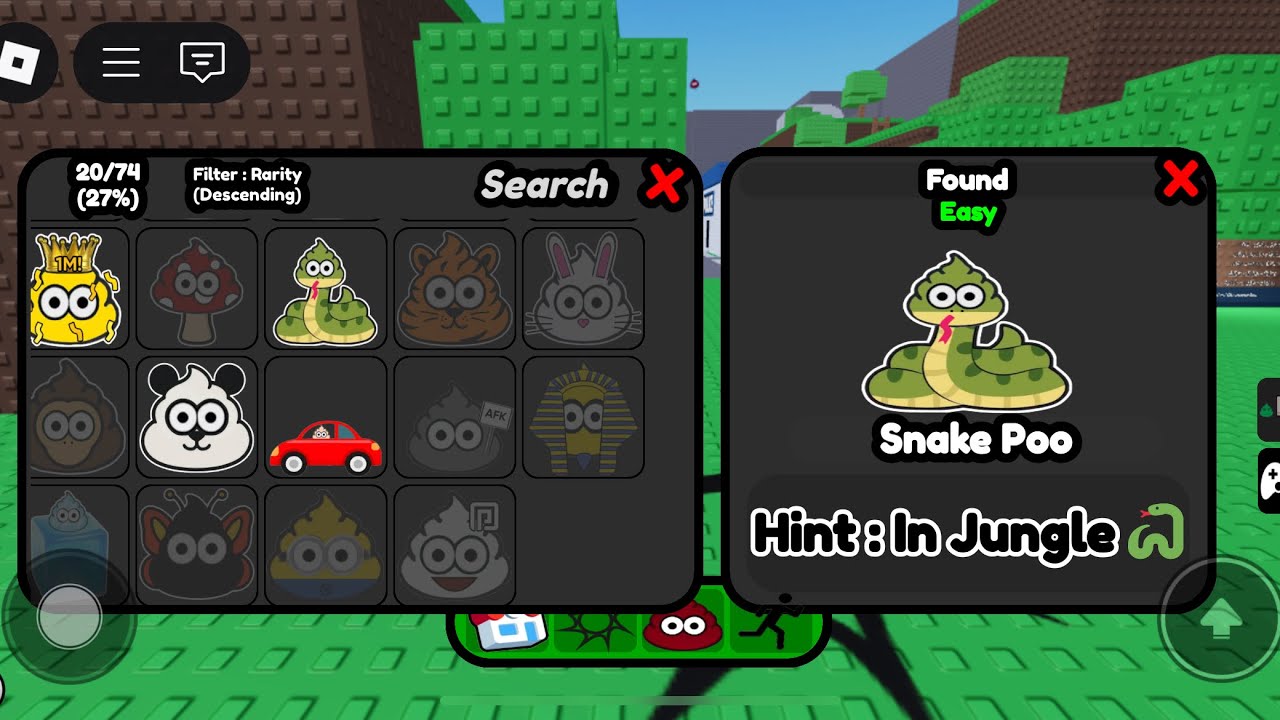 Find The Pou Poos_Snake Poo*Roblox - YouTube