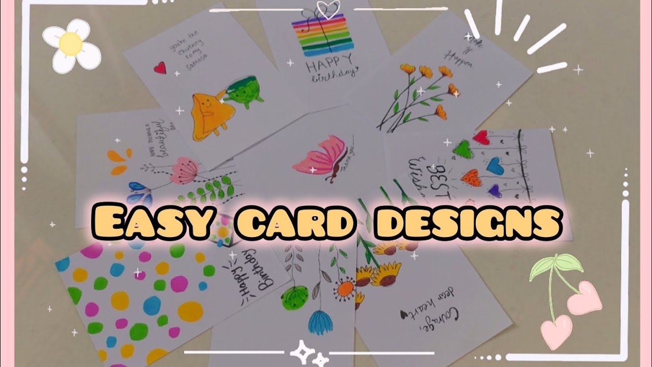 BEAUTIFUL CARDS DESIGNS/CARD MAKING/PROJECT WORK DESIGNS/ASSIGNMENT ...