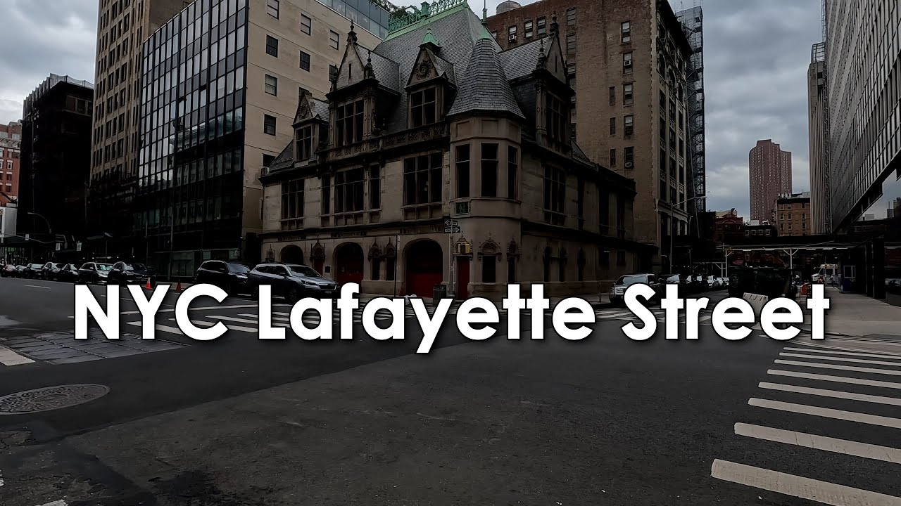 NYC Manhattan walk on Lafayette Street from Foley Square to Chinatown's ...