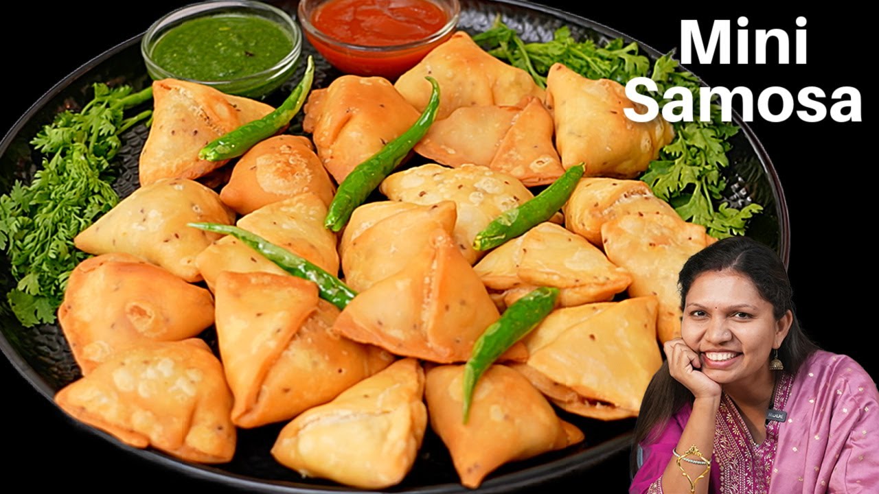तीख़ा चटपटा मिनी समोसा | Spicy Mini Samosa Recipe | Samosa Recipe ...