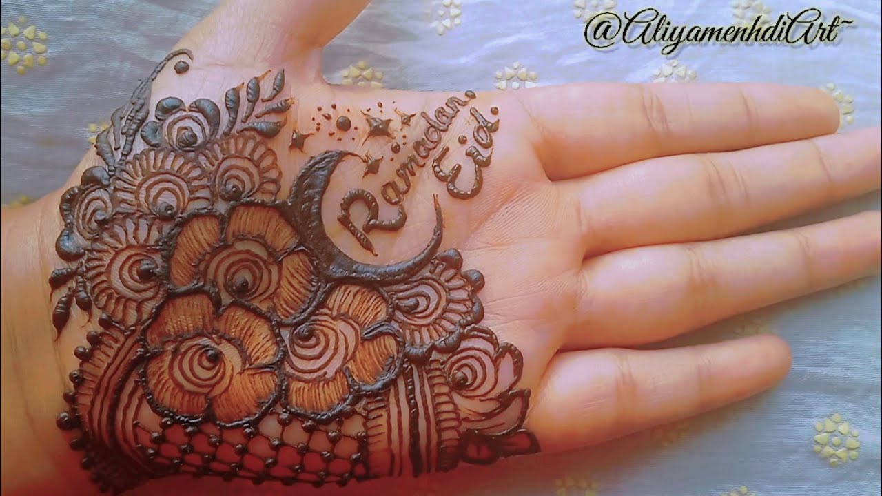 beautiful simple Ramadan Eid special trendy moon henna design 2024🔥 ...
