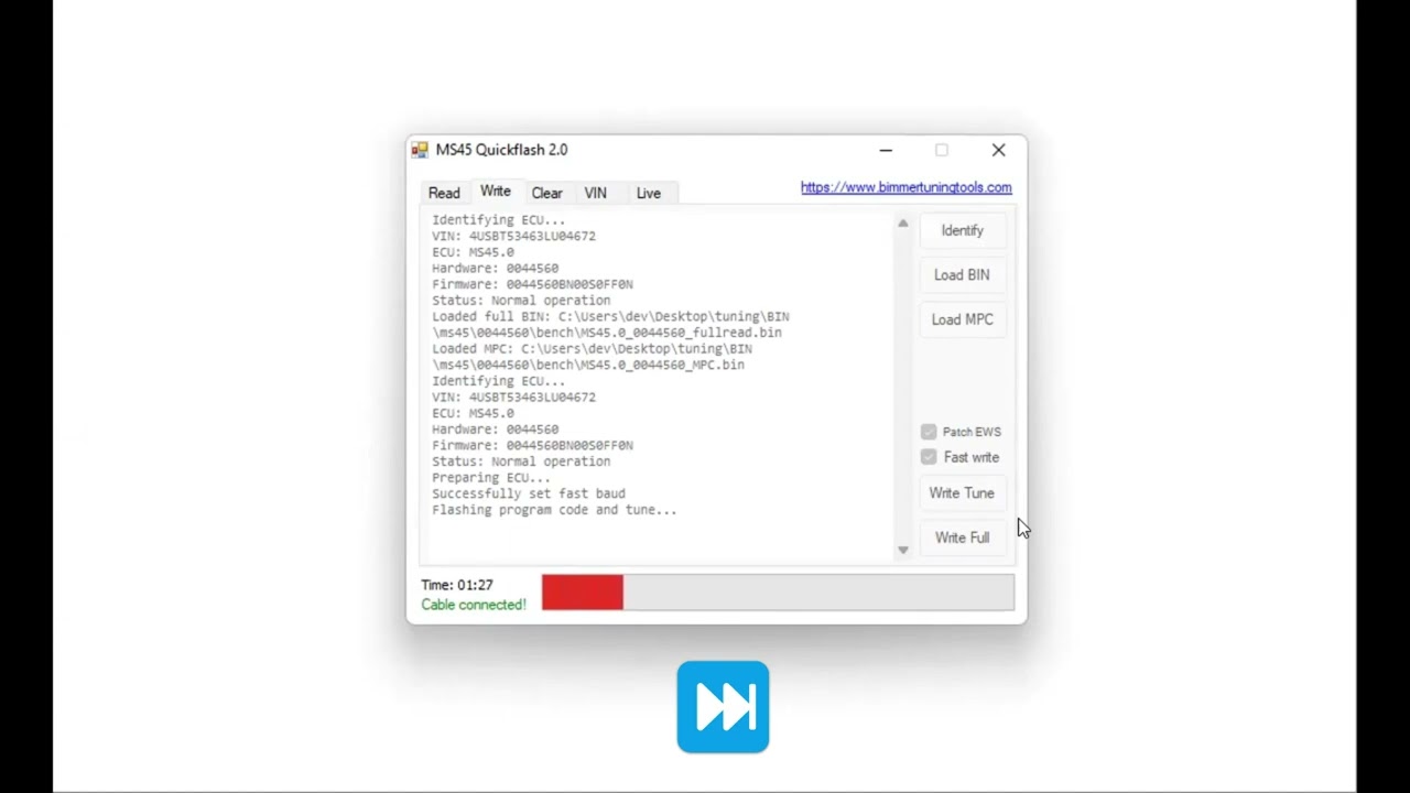 MS45 Quickflash - Siemens MS45.0 MS45.1 Flash Tool with EWS IMMO Delete ...