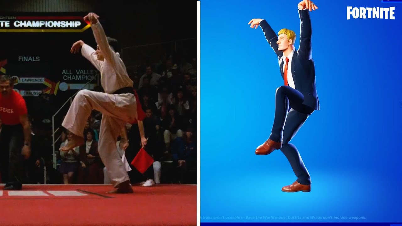 Fortnite THE CRANE KICK Emote in Real Life - YouTube