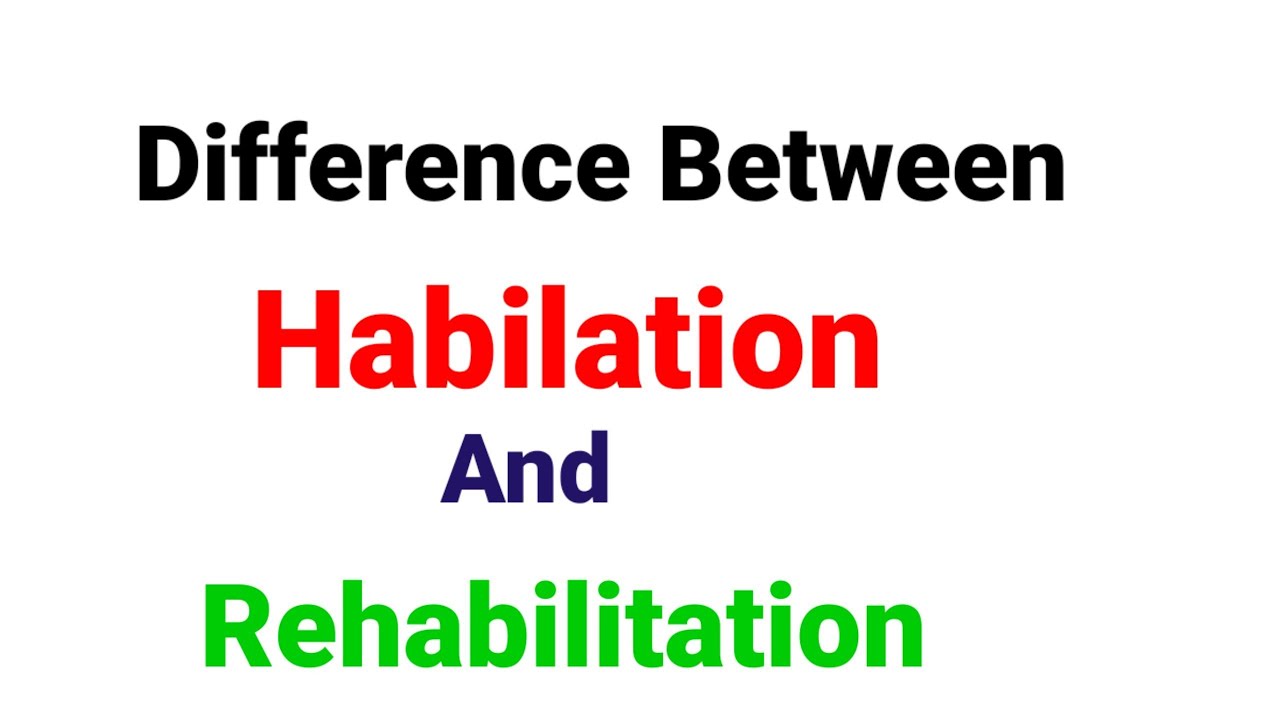 पुनर्वास और आवास में अंतर ||Diffrence Between Rehabilitation and ...