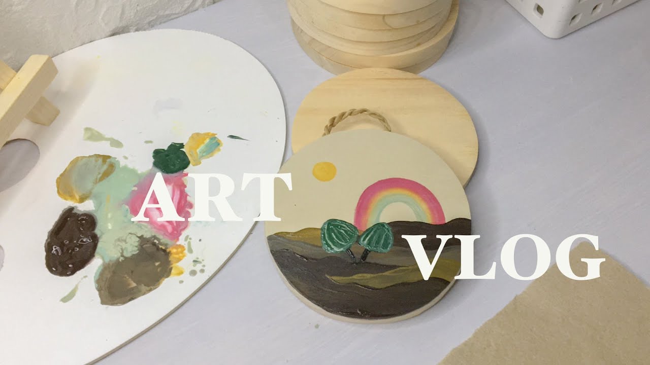 MELUKIS DI TALENAN: step by step, chill art vlog, paint with me ...