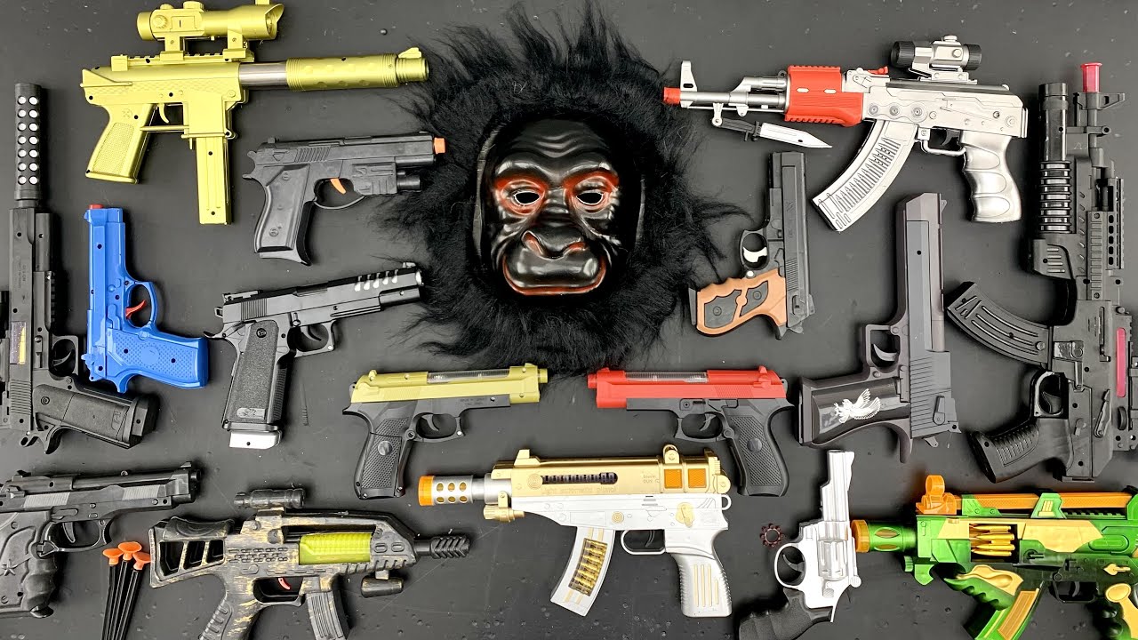 Toy Scary Mask, Tec-9, Toy Desert Eagle Gun, Sound Toy Guns And ...