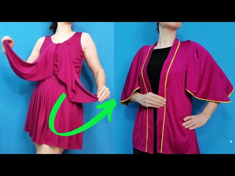Great Sewing Trick , How to Transform a dress to a coat easily ! - YouTube
