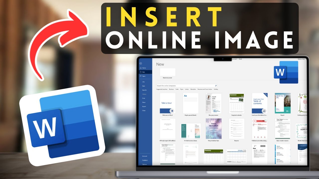 How to Insert an Image from Online in MS Word | Microsoft Word Tutorial ...