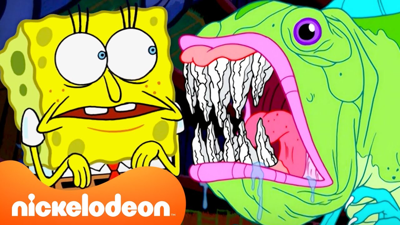 50 MINUTES of SpongeBob's SCARIEST Moments! 😱 l Halloween Marathon ...