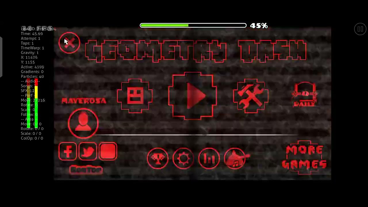 creepy geometry dash - YouTube