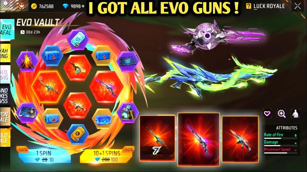 Get the RAREST Evo Gun Skin in Free Fire for FREE! 💎🔥 ️ || SUBSCRIBE ...