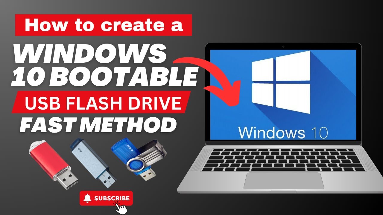 Fast Create a Windows 10 Bootable USB Flash Drive 2025 || #windows10 # ...