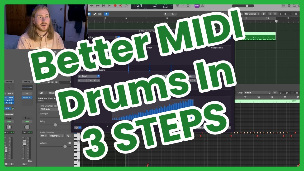 How To Get Better Sounding MIDI Drums (In 3 Steps) - YouTube