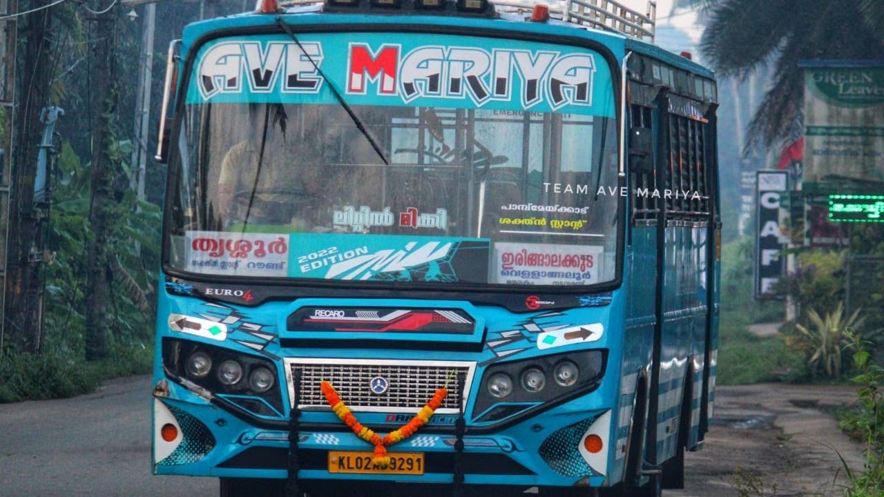 Ave maria Thrissur-Mala service after re body #busfanskerala - YouTube