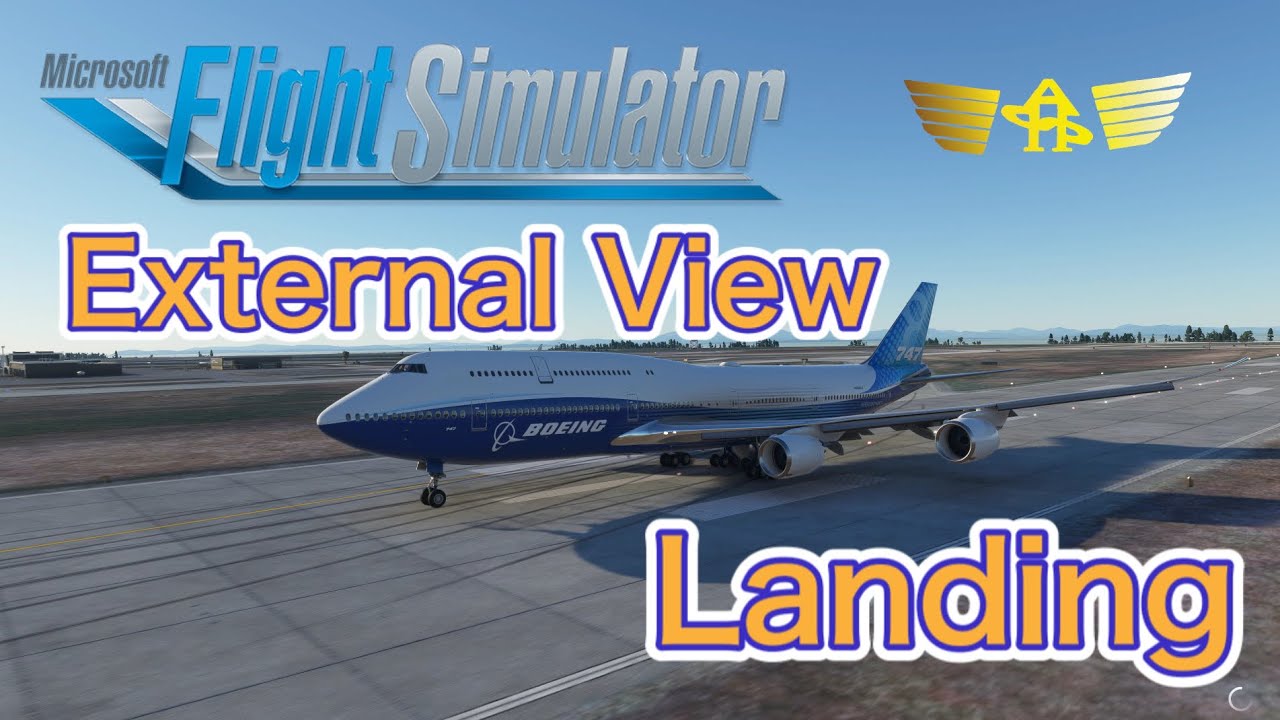 【Microsoft flight simulator/External View】Landing to CYVR/Vancouver ...
