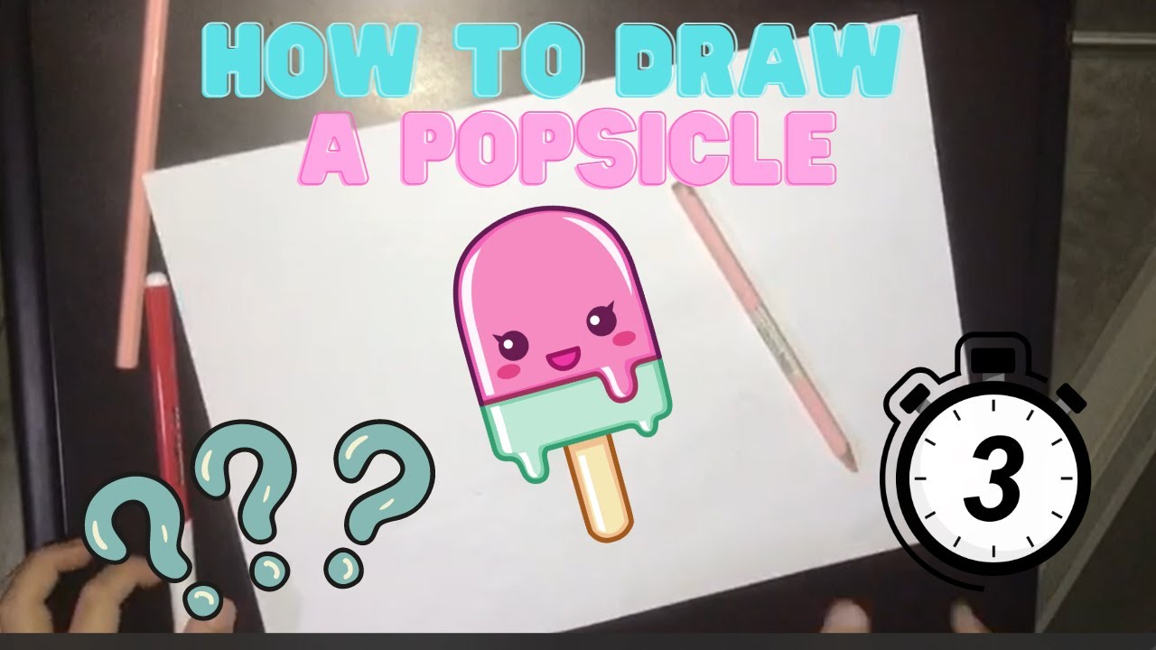 How to draw a popsicle in 3 minutes - YouTube