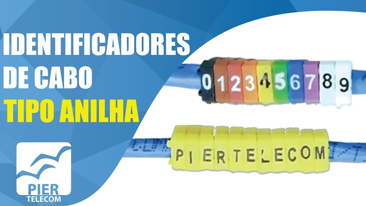 DICA PIERTELECOM - IDENTIFICADORES DE CABO TIPO ANILHA - YouTube